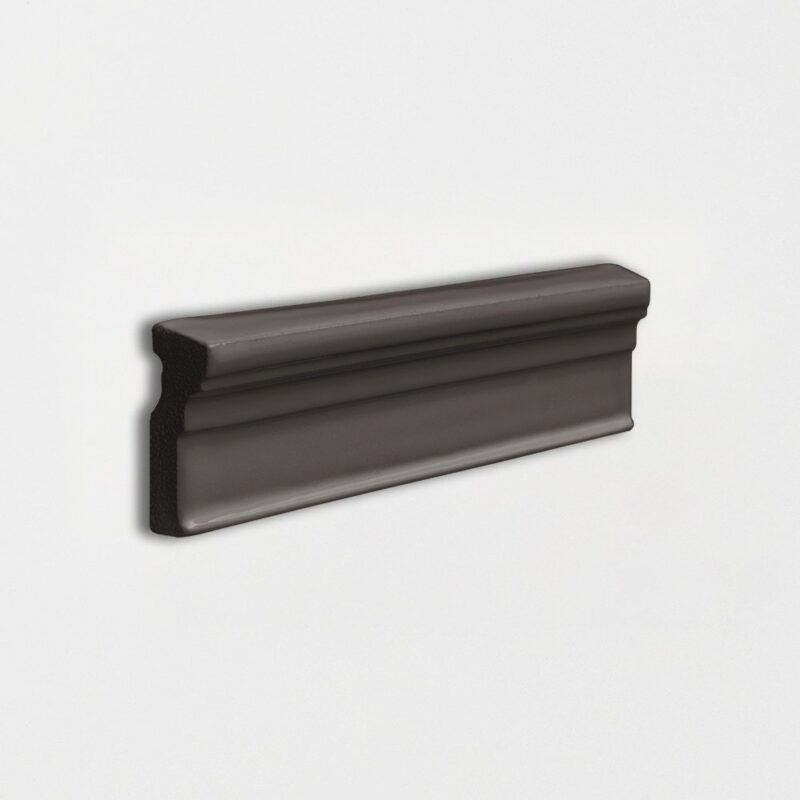 Anthracite Glossy Ogee Trim Ceramic - GRAMAR