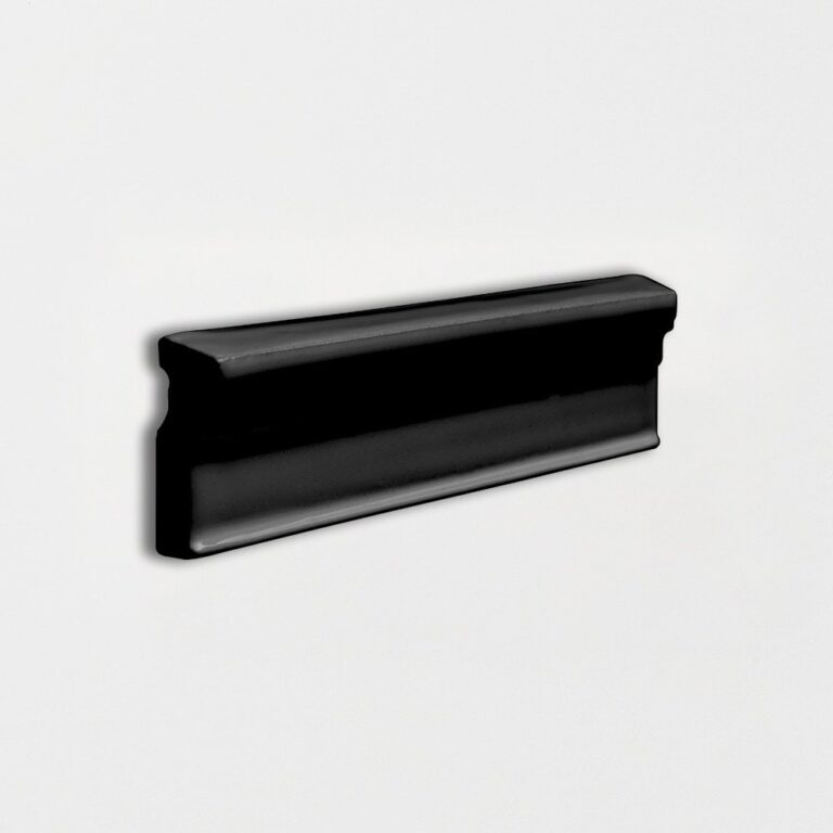 Black Glossy Ogee Trim Ceramic - GRAMAR